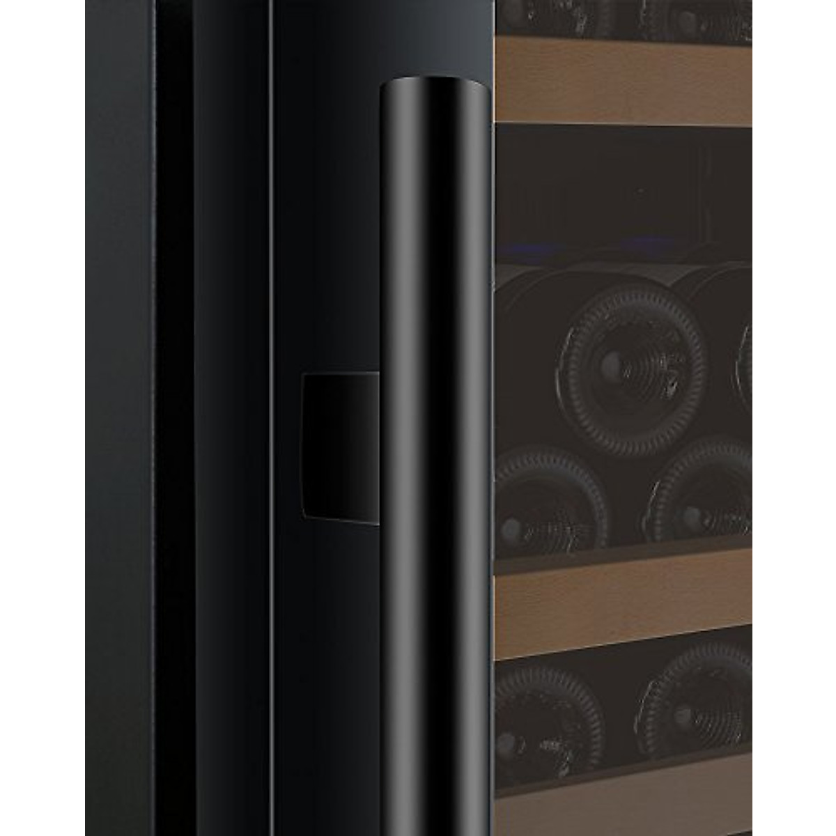 Allavino 24" Wide FlexCount II Tru-Vino 177 Bottle Single Zone Black Left Hinge Wine Refrigerator