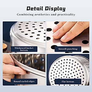 40-Quart Stainless Steel Seafood Boil Pot with Lid, Crawfish, Crab, Lobster, Shrimp Boil Stock Pot with Strainer, Turkey Fryer Pot, Stock Pot Boiler Deep,Fried Cooker for Commercial Outdoors