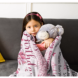 Mubpean Gifts for 9 Year Old Girls Blanket 60"x50", 9 Year Old Girl Gifts, Birthday Gifts for 9 Year Old Girl,9 Year Old Girl Birthday Gift Ideas,9th Birthday Gifts for Girls,Best Party Gift for Age 9