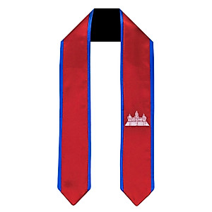 Vision Wear Cambodia Flag Graduation Sash/Stole International Study Abroad Adult Unisex