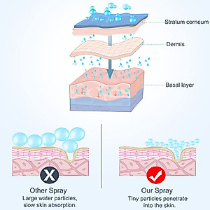 Nano Facial Mister Portable Mist Sprayer with Mirror Mini Cool Mist Spray for Skin Care & Facial Body Moisturized & Eyelash Extensions, USB Rechargeable (Pink)