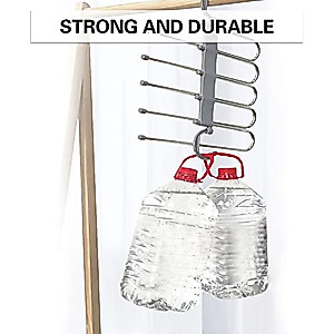 Hong Feng Pants Hangers Space Saving 2 Pack Multiple Layers Multifunctional Pants Rack Non-Slip Clothes Organizer for Trousers Scarves Slack (White)