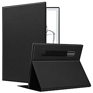 KuRoKo Case for Remarkable 2 Tablet Case, Slim Lightweight Stand Hard Back Shell Protective Cover with Pen Holder for Remarkable 2 Paper Tablet 10.3" 2020 Released,Black