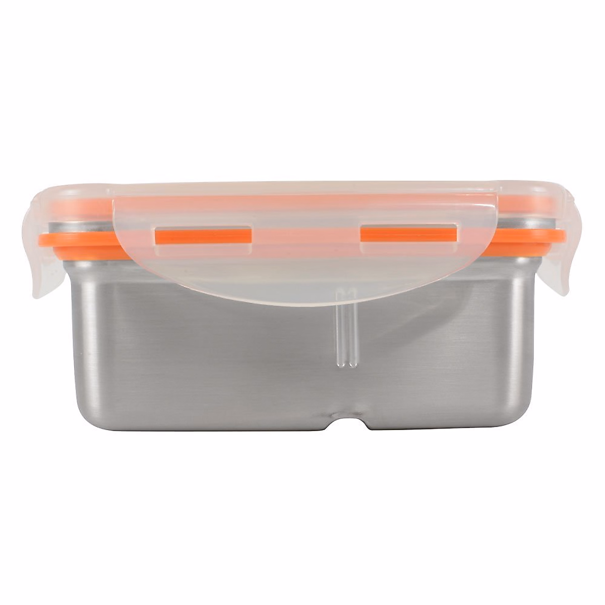 Mighty Hippo RECTANGLE Stainless Steel BENTO Food Container (Size: SMALL) - 2 Compartments (Removable Divider / Leak Proof / Dishwasher Safe / Reusable / Food Safe / Metal / BPA Free / Meal Prep)
