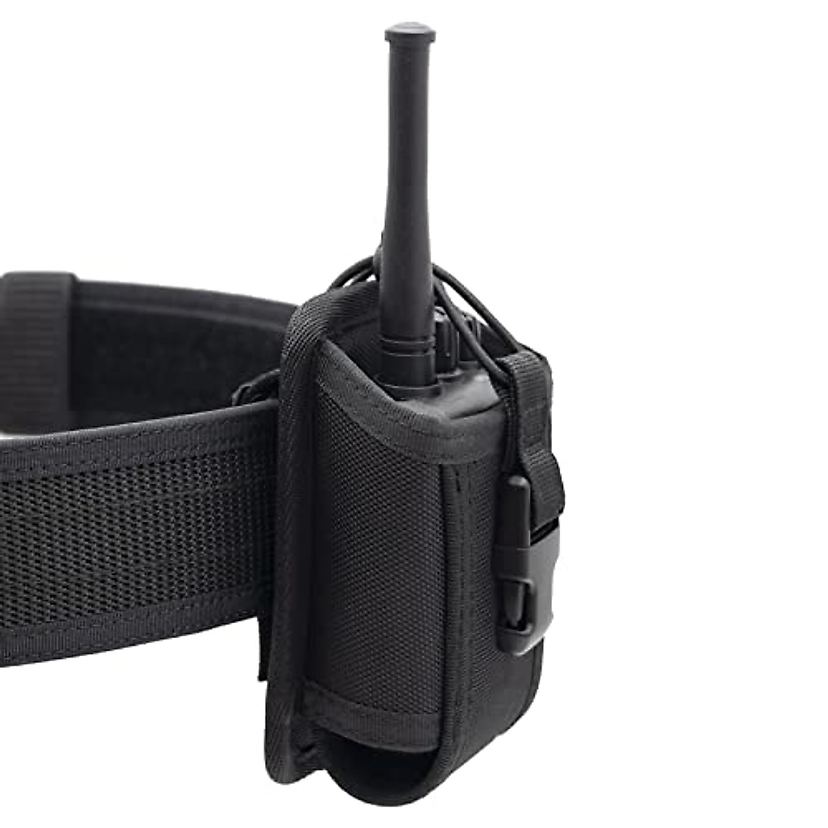 Dotacty Universal Radio Pouch MOLLE Tactical Radio Holder for Duty Belt Two Ways Radio Holster Walkie Talkies Case Carrier Nylon Carry Bag for Police LE Security Safety Firefighter Rescue Outdoor