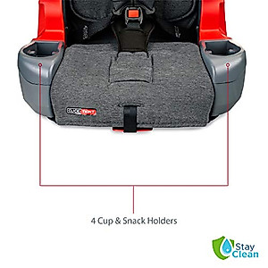 Britax Grow with You ClickTight Harness-2-Booster Car Seat, StayClean Grey - Stain, Moisture & Odor Resistant Fabric