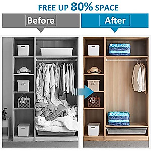 TAILI Space Saver Vacuum Storage Bags Combo 8 Pack and Hanging Space Saver Bags Combo 6 Pack