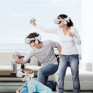 Eylgo Adjustable Head Elite Strap with Headphones for Oculus Quest 2 VR, Rotate 360 ​​Degrees Enhancing Sound Game Audio Headset Oculus Quest 2 Strap Replacement