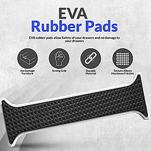 FAHBI Drawer Dividers 4 Pack, 4" High, 13" to 21" Expandable Drawer Organizer for Clothing, Kitchen Storage Drawers 2 Way Adjustable Divider for Closet, Firm Foam Ends