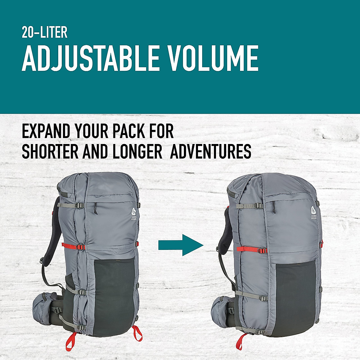 Sierra Designs Flex Trail 40L-60L Wild Dove/Peat