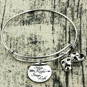 Kivosliviz Theater Gifts Bracelet Drama's Bracelets Gift Comedy Tragedy Jewelry for Actress Theater Bracelet