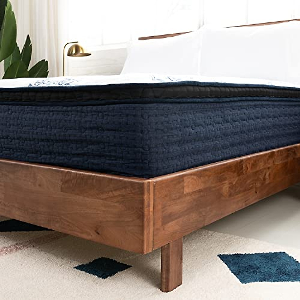 Signature Design by Ashley Mt Dana 16 Inch Eurotop Plush Mattress, CertiPUR-US Certified Foam, California King