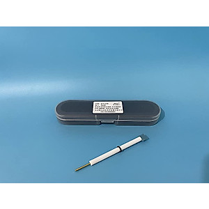 KIESEV 1 Pcs Platinum Sheet Electrode, 99.99% Purity 10x10x0.1mm Pt Plate Electrode Platinum Foil Electrode with PTFE Body High Purity Laboratory Platinum Working/Auxiliary Electrode(10 * 10 * 0.1mm)