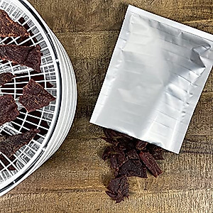 50 - Quart 8" x 10" FoodVacBags Mylar Aluminum Foil Food Storage Bags, Heat Sealing, Long-Term