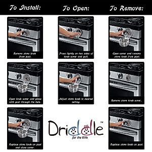 6 Pack Clear Stove Knob Safety Covers - Protect Little Kids with A Child Proof Lock for Oven/Stove Top/Gas Range - Baby/Toddler Kitchen Safety Guard - Check Dimensions