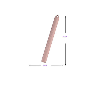 XBLDMJY Small stainless Steel Inner Core Silicone Rolling Pin Non-stick Dough Roller(Pink)