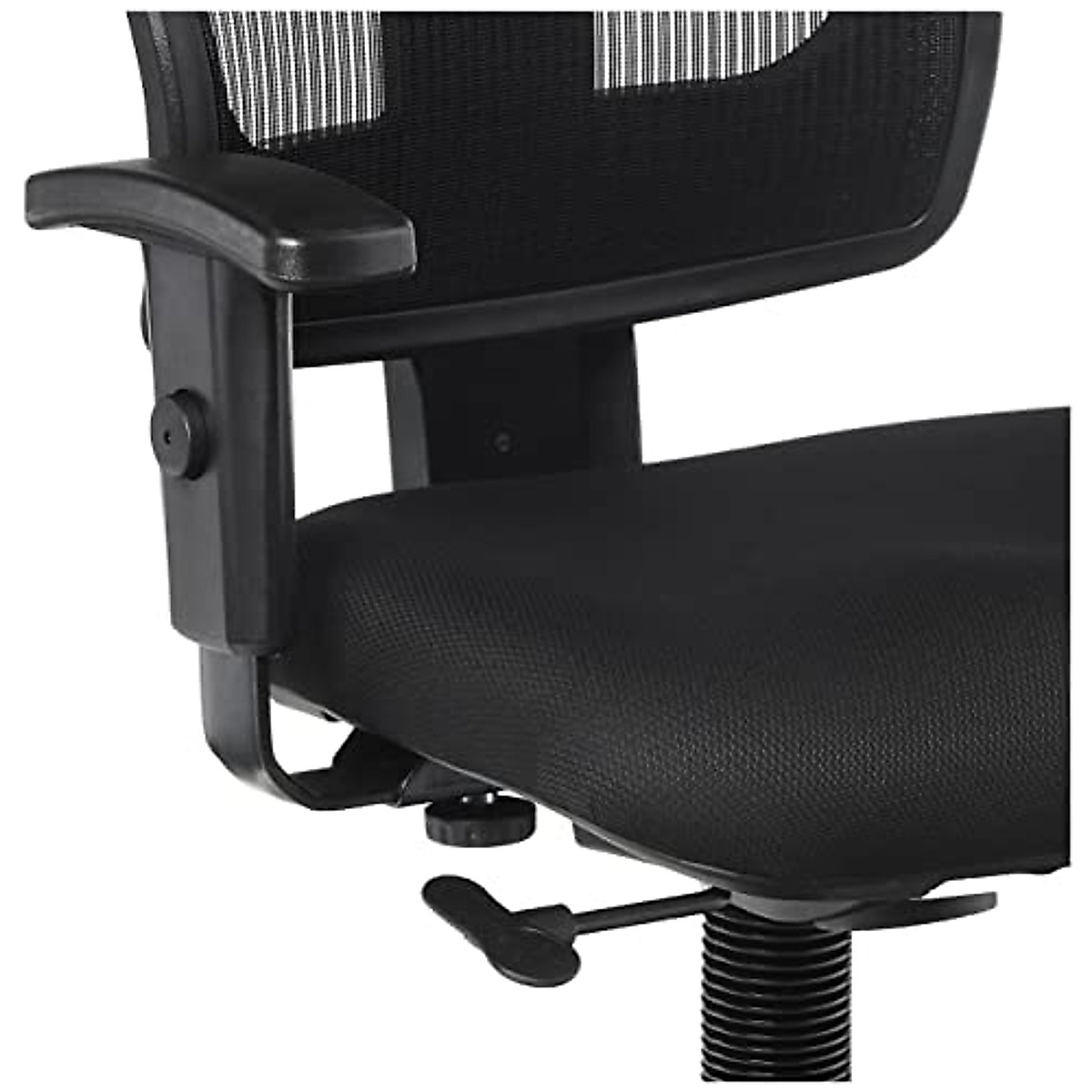 Lorell Ratchet Mesh Mid-Back Stool Chair 2.6" Height X 75.8" Width X 27.3" Length Black