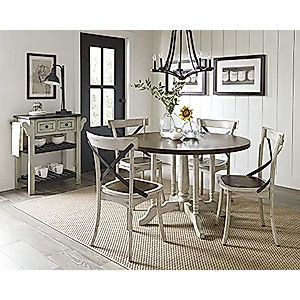 Progressive Furniture Winslet Round Dining Table, 47" W x 47" D x 30" H, White
