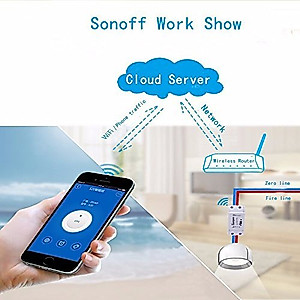 Sonoff WiFi Switch Pack of 6 Wireless Remote Control Electrical for Household Appliances Compatible with Alexa DIY Your Home via Iphone Android App