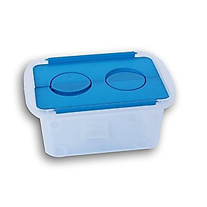 Greenbrier International 3 Set - School Storage Box with Hinged Interlocking Lid - 3 Quart -10 x 6.5 x 5.5 Inches