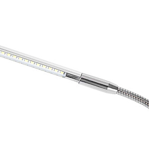 Salmue LED Desk Lamp with Clamp, USB Adjustable Direction and Brightness Clip Eye-Caring Table Lamps for Reading, Study, Tattoo Light,Beauty Manicure, White, 10W