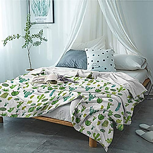 Plush Fleece Throw Blanket | Fuzzy, Soft, Warm, Cozy, Reversible Blanket for Bed Couch Sofa Chair Travel- 39" x 49" Catus Collection