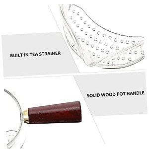 KICHOUSE 1pc Fair Cup Glass Stovetop Tea Kettle Turkish Tea Maker Clear Glass Tea Cups Glass Tea Pitcher Mini Teapot Stovetop Side Pour Tea Pot Tea Fair Cup Drinking Cup Tea Art Cup Office