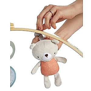 Ingenuity Cozy Spot Reversible Duvet Activity Gym & Play Mat with Wooden Bar - Loamy, Ages Newborn +