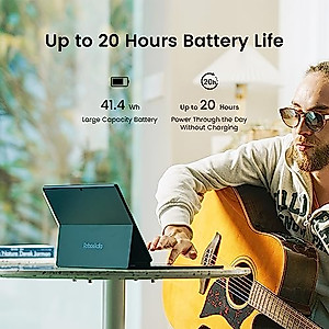 Robo & Kala 2 in 1 Laptop, 690g Lightweight, Up to 20H Long Battery Life, 12.6’AMOLED Touchscreen, Backlit Keyboard, Snapdragon 5nm PC Processor, 16GB RAM, 512GB SSD, WiFi Bluetooth, Win 11, 4K Webcam