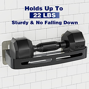 Fuprobys Shower Caddy 3 Pack - Large Shower Organizers & Soap Holder, Durable & Rustproof Shower Shelf, Wall Mounted Bathroom Shower Shelves, No Drilling Adhesive Shower Caddy with 4 Hooks, Black