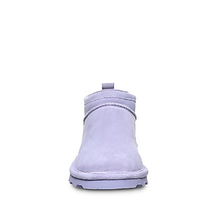 BEARPAW Women's Super Shorty Persian Violet Size 10 | Women's Ankle Boot | Women's Slip On Boot | Comfortable Winter Boot