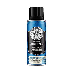 18.21 Man Made Men’s Spirits Spritzer Absolute Mahogany, 3.4 oz. - Long-Lasting All Over Body Spray with Masculine Aromatics - Gifts for Him