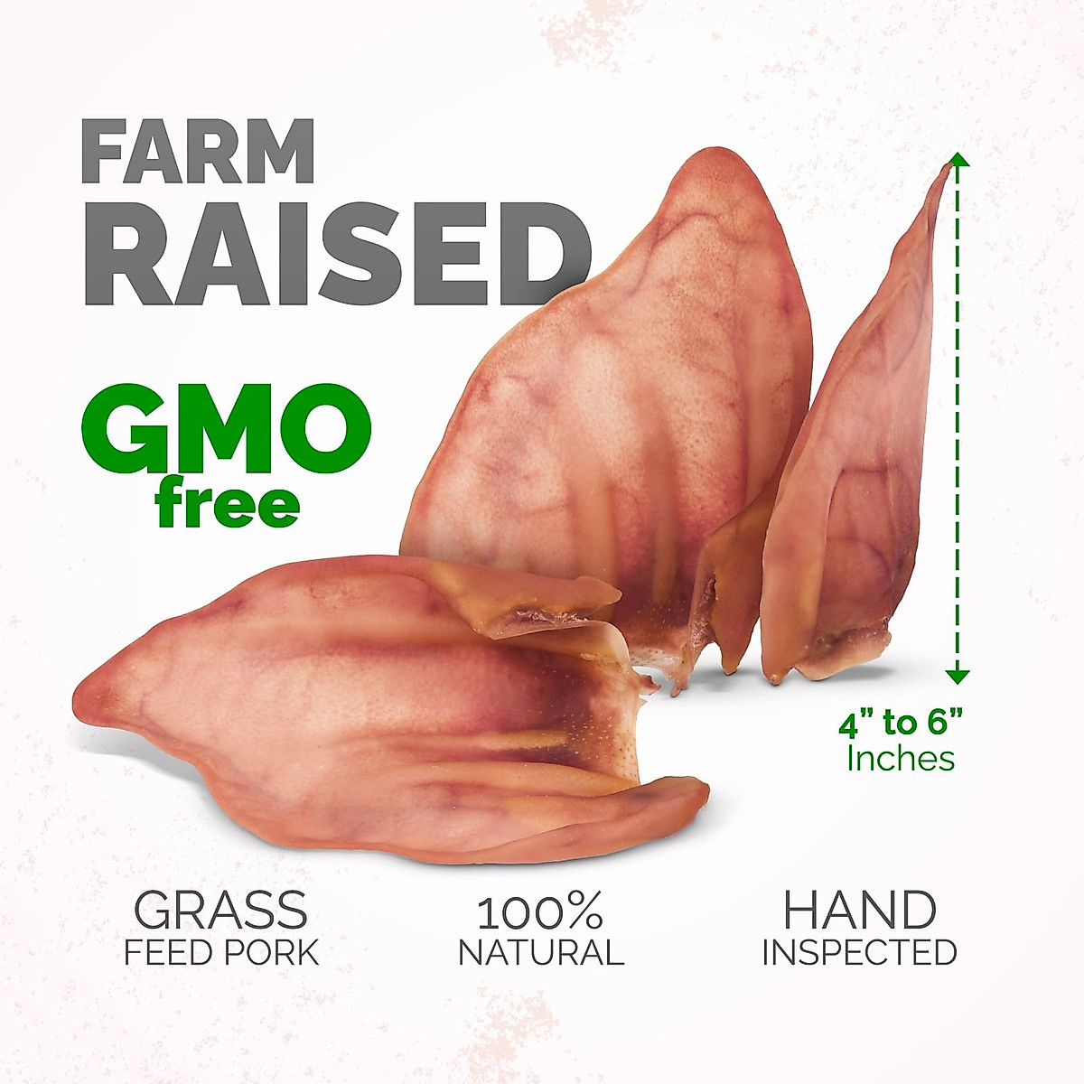 100% Natural Pig Ears for Dogs - A Pack of Dog Treat Bulk Pig Ear Dog Treats, Great for Teeth and Gums! Perfect for Tasty Pet Snacks and Keeping Your Furry Friend Happy and Healthy - 100 count