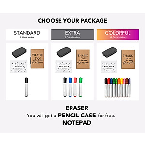 MAGNETIC CALENDAR - Magnetic Weekly Personalized Calendar 2024, Dry Erase Calendar, Personalized Acrylic calendar, Fridge Calendar with notes