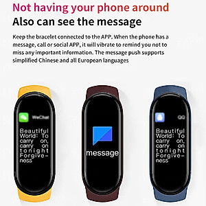 Kingjinglo M6 Smart Watches Sports Watches Smart Wristbands for Men and Women