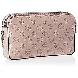 GUESS Sirrah Double Zip Crossbody, Buff Logo