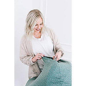 Baby Car Seat Cover Canopy and Nursing Cover Multi-Use Stretchy 5 in 1 Gift "Juniper" by Copper Pearl