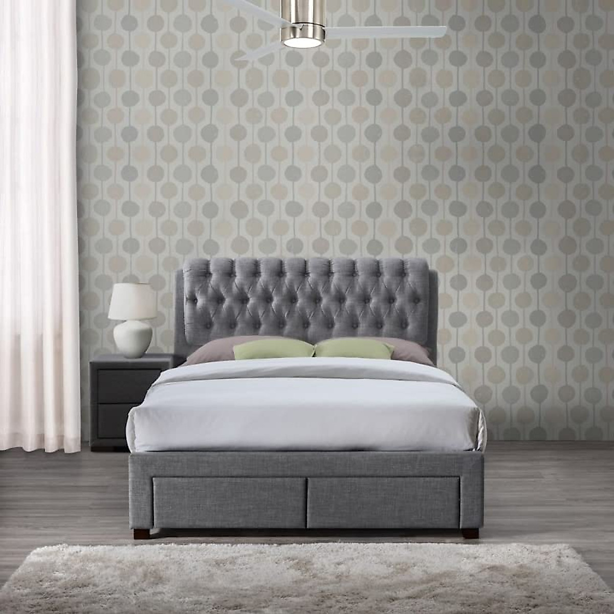 MINKA-AIRE Roto Flush 52" Hugger LED Ceiling Fan F644L-BN - Brushed Nickel