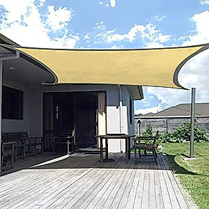 Rectangular Sunshade - 78.7×118" 4-Sided Sunshade Sail, Waterproof Awning, UV-Blocking Patio Decorative Awning for Patio Garden Outdoor Facilities