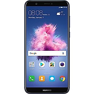 Huawei P Smart (32GB) 5.6" Fullview Display & Dual Camera's, 4G LTE Dual-SIM Factory Unlocked w/ Fingerprint Scanner FIG-L23 International Model, No Warranty (Blue)