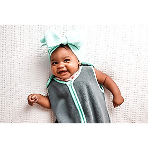 Sleep nest Fleece Baby Sleeping Bag, Lake Green, Large (18-36 Months)