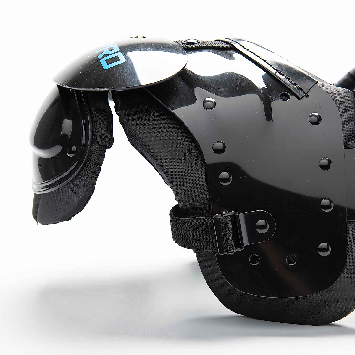 CHAMPRO Youth Scorpion Shoulder Pad, Black, Blue, 60-90 lbs (FSP5)