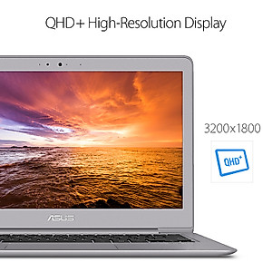 [2017 Version] ASUS ZenBook UX330UA-AH5Q 13.3-inch QHD+ Ultra-Slim Laptop (Core i5 Processor, 8GB DDR3, 256GB SSD, Windows 10), Harman Kardon Audio, Backlit keyboard, Fingerprint Reader