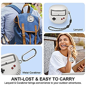 [6in1 Set] Cute Case for Bose QuietComfort Earbuds II Case(2022), Shockproof Protective Bose QuietComfort Earbuds ii Case Cover Bose QC ii Earbuds Silicone Accessories with Carabiner & Lanyard