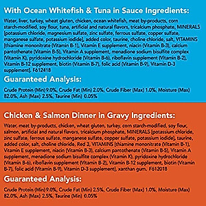 Purina Friskies Wet Cat Food Variety Pack, Shreds Beef, Turkey, Whitefish, and Chicken & Salmon - (40) 5.5 oz. Cans