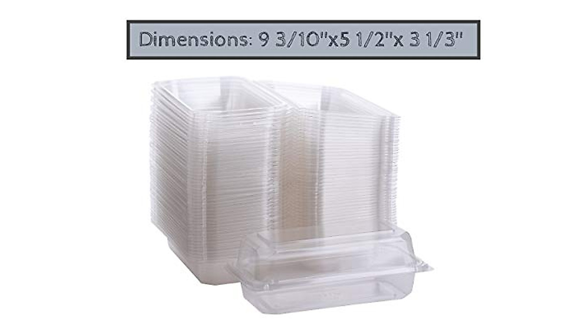 Smygoods Disposable Plastic Loaf Containers - 25 Pack