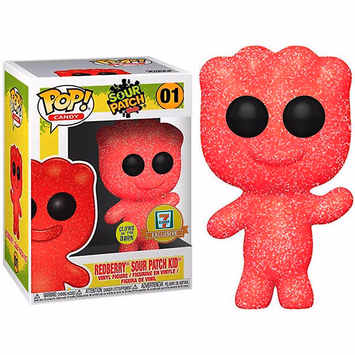 Funko Pop Sour Patch Redberry Exclusive 7 Eleven 2022 GITD
