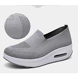 Bridge Cutters Women's Orthopedic Slope Heel Shoes Platform Shoes Orthopedic Road Walking Shoes Skate Shoes Sports Sandals mesh Flat Shoes Sports Outdoor Shoes Black 38