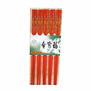 Asian Home Chopsticks with Dragon Painting, 5 Pairs