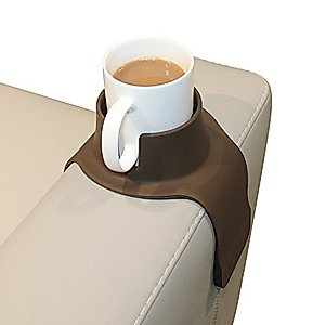 CouchCoaster - The Ultimate Drink Holder for Your Sofa, Mocha Brown
